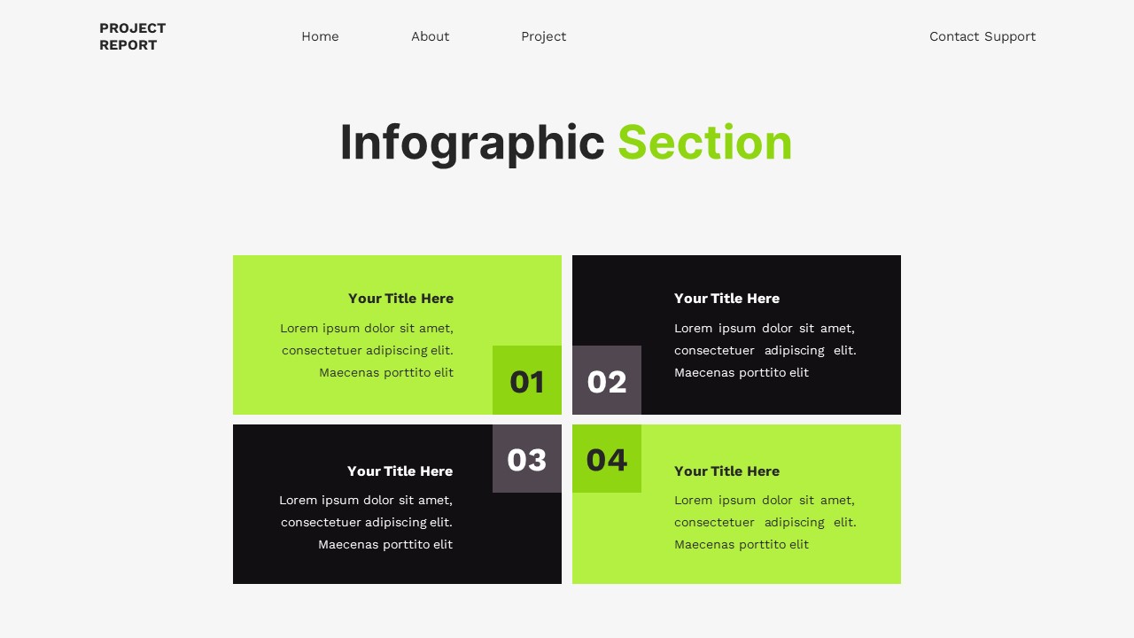Project Report - Business Google Slide Templates, Presentation Templates