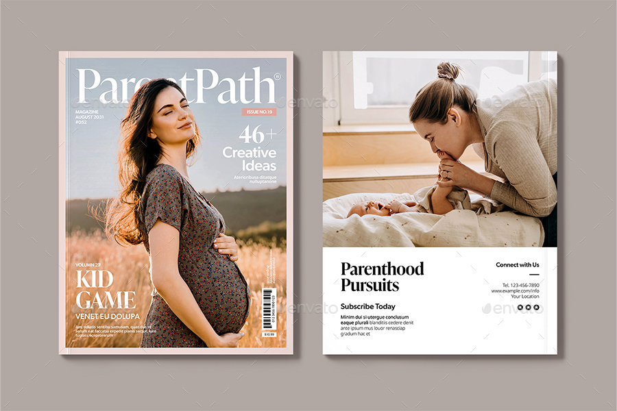 Parenting Magazine Template, Print Templates | GraphicRiver
