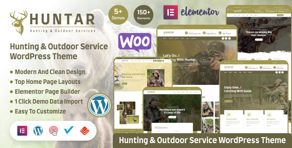 Huntar - Hunting & Outdoor Hobby WordPress Theme by vecuro_themes | ThemeForest