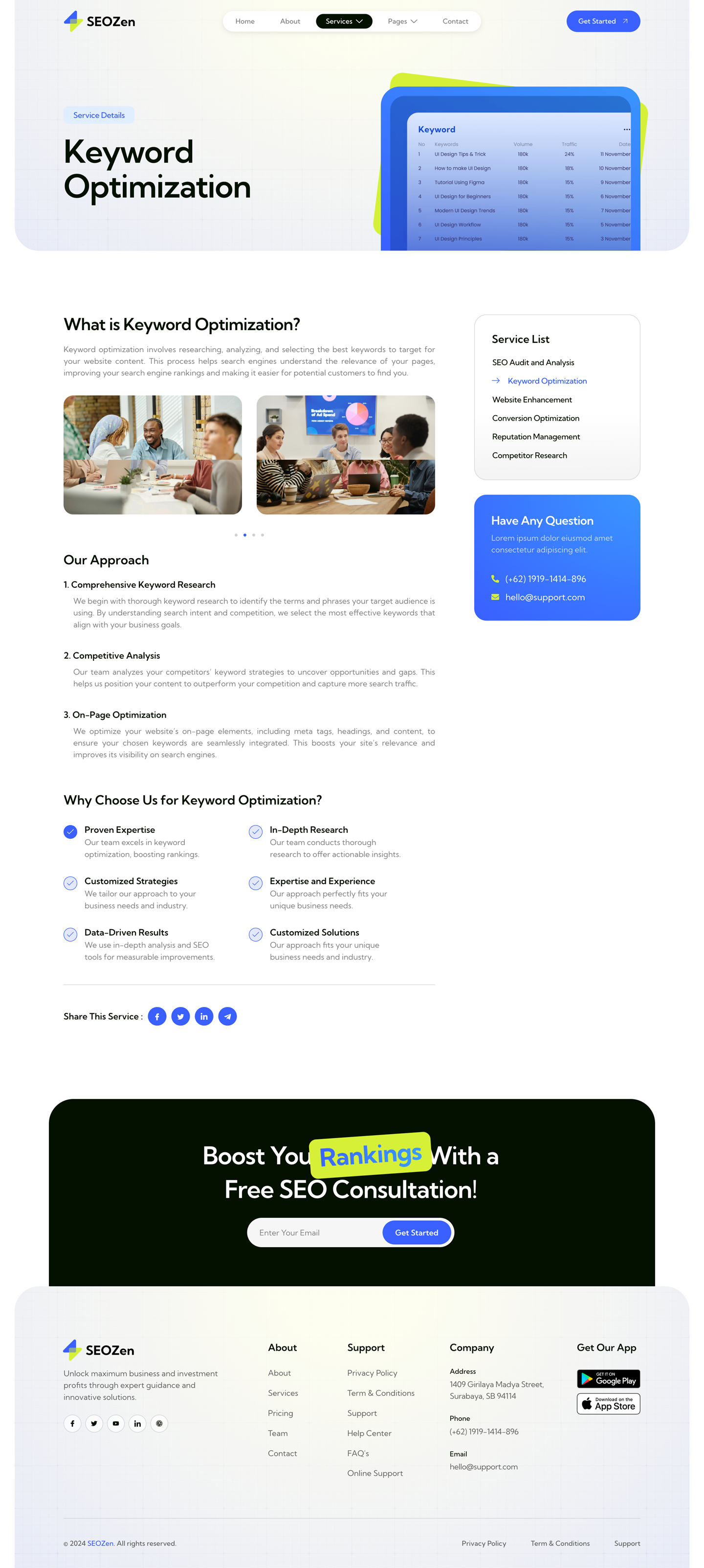SEOZen – SEO Consultant & Digital Marketing Agency Elementor Template ...