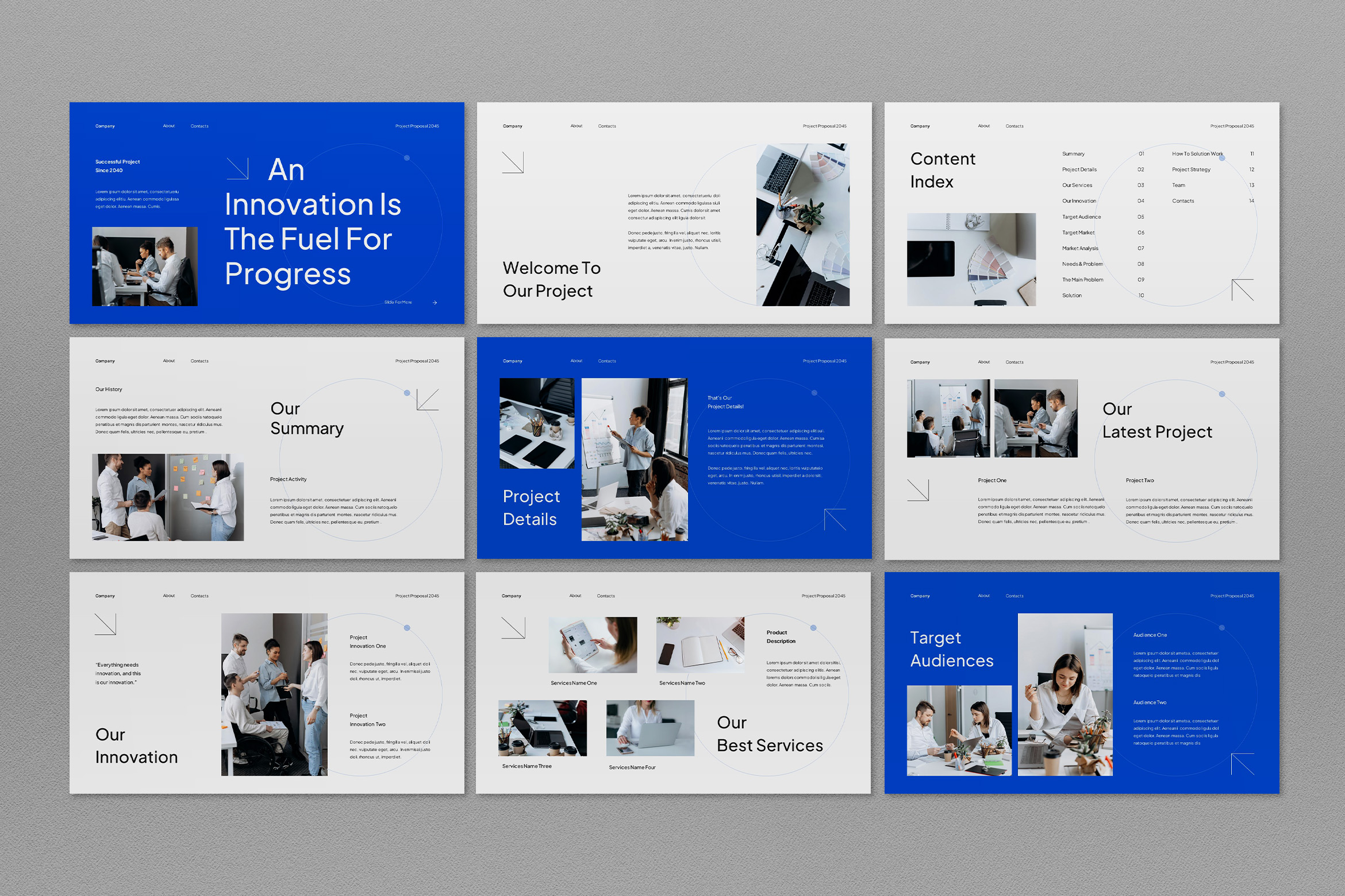 Blue Minimalist Project Proposal Presentation Keynote, Presentation ...