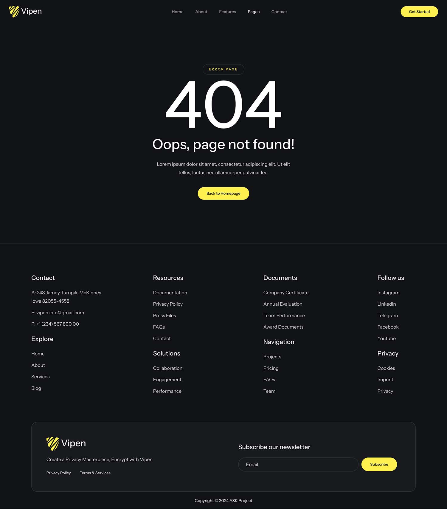 Vipen - VPN Services & Proxy Elementor Template Kit by askproject ...