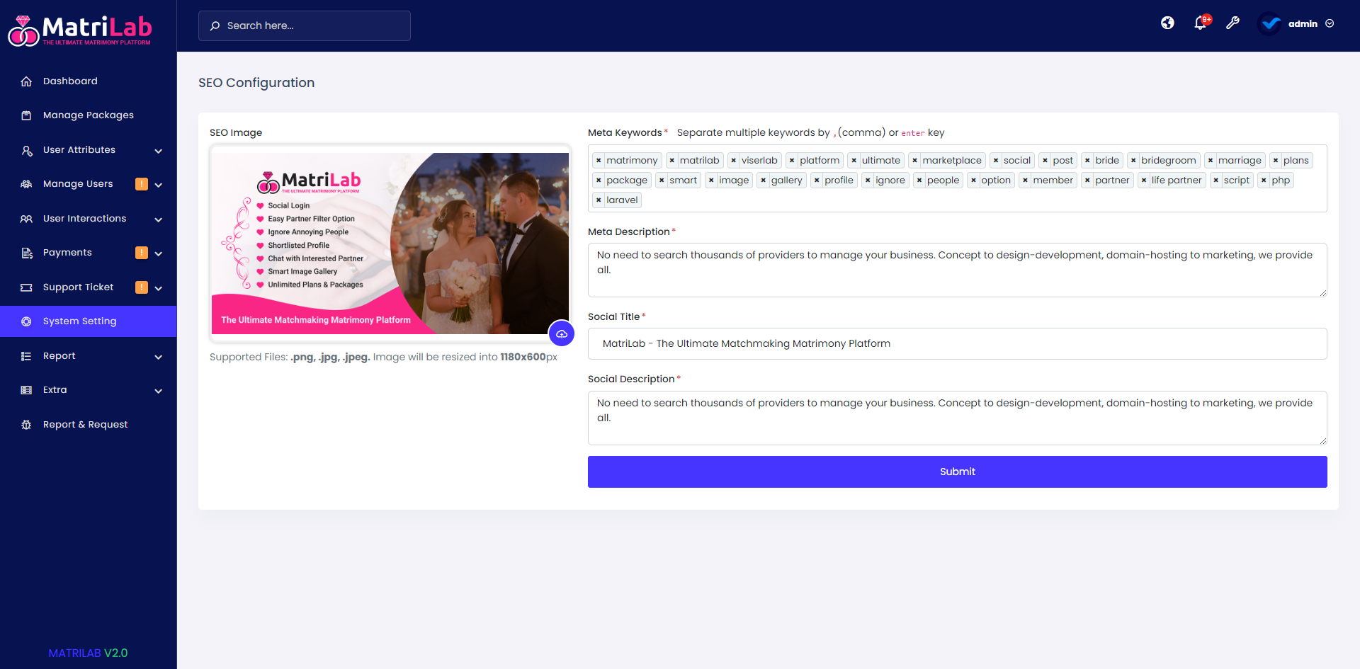 MatriLab - Ultimate Matchmaking Matrimony Platform by ViserLab | CodeCanyon