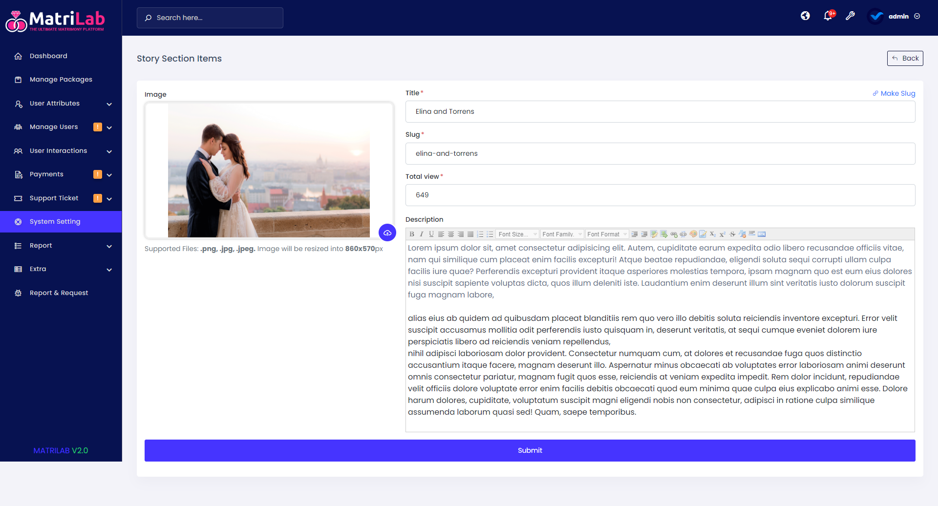 MatriLab - Ultimate Matchmaking Matrimony Platform by ViserLab | CodeCanyon