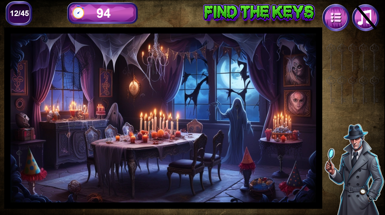 Find It In The Haunted Mansion - Desktop/Mobile - HTML5 Game - Construct 3 (C3p) by RichGames