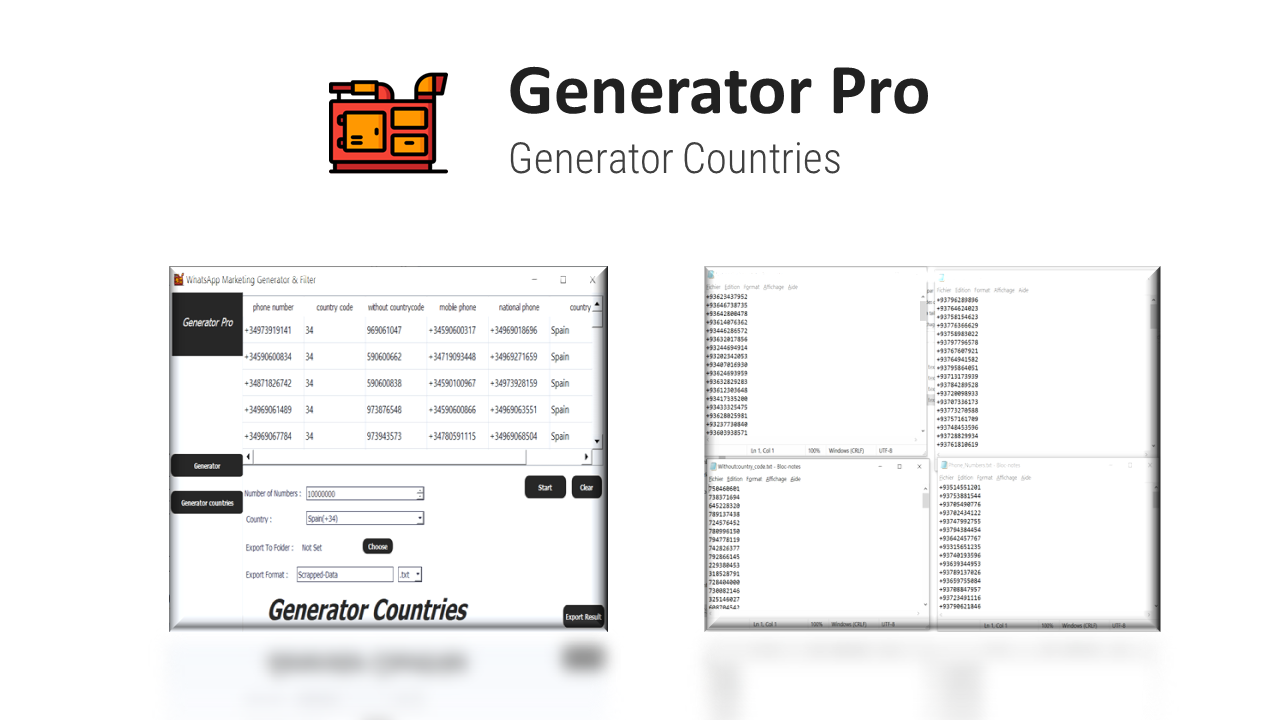 Generator Phone Numbers Pro by ZakaSoftware | CodeCanyon