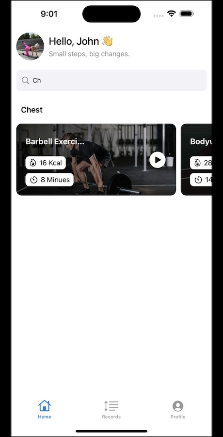Fitness Tracker UI Template by knobapps | CodeCanyon