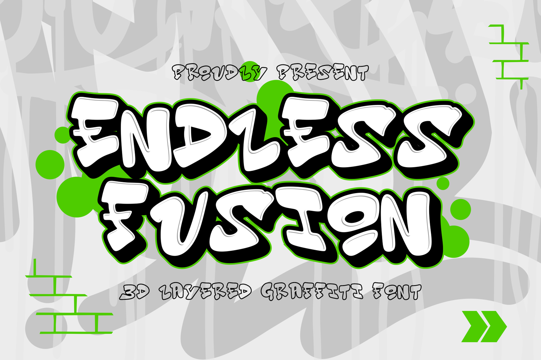 Endless Fusion - 3d Layered Graffiti Letters, Fonts | GraphicRiver
