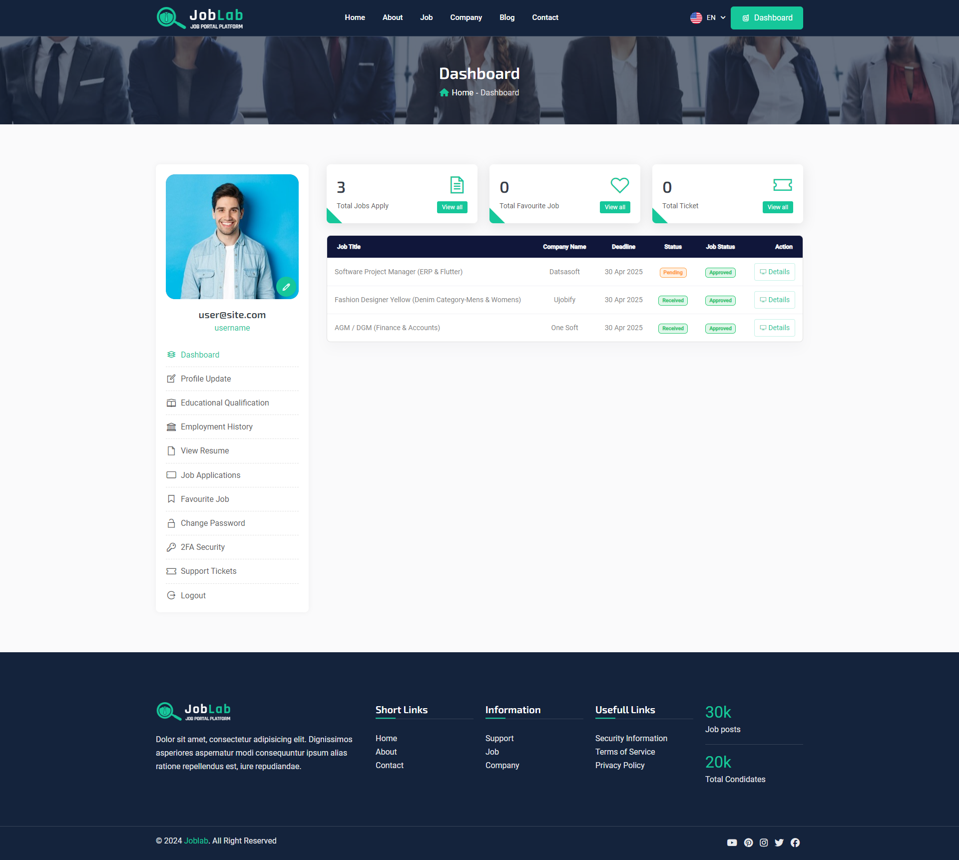 JobLab - Job Portal Platform by ViserLab | CodeCanyon