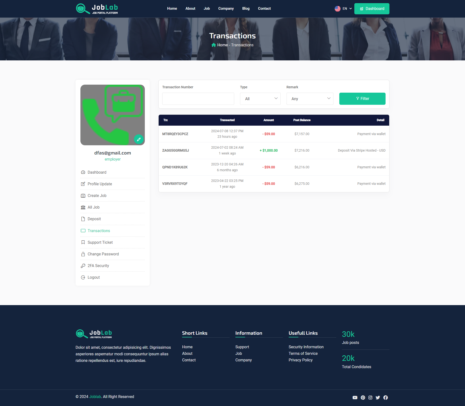 JobLab - Job Portal Platform by ViserLab | CodeCanyon