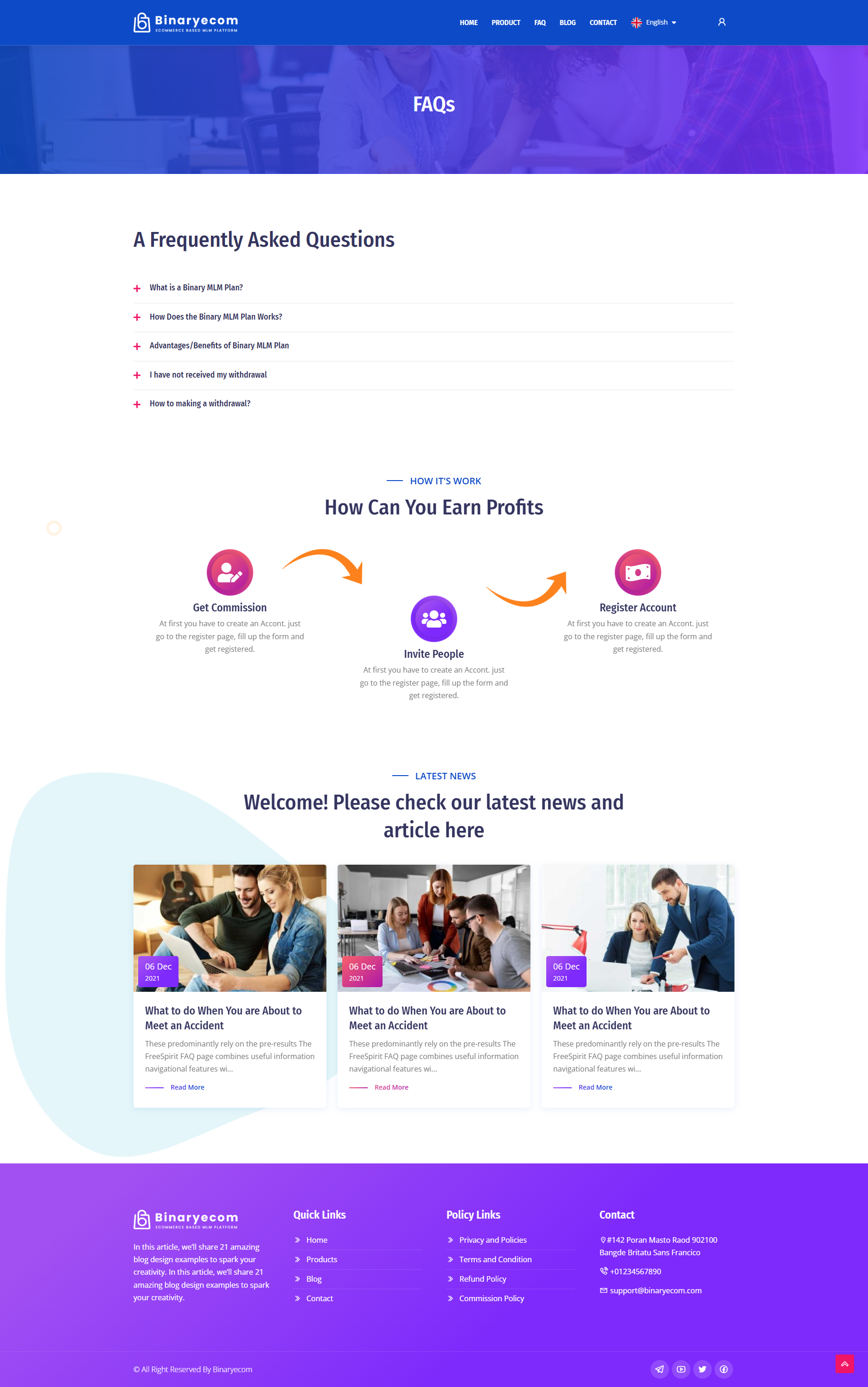 BinaryEcom - Ecommerce Based MLM Platform by ViserLab | CodeCanyon