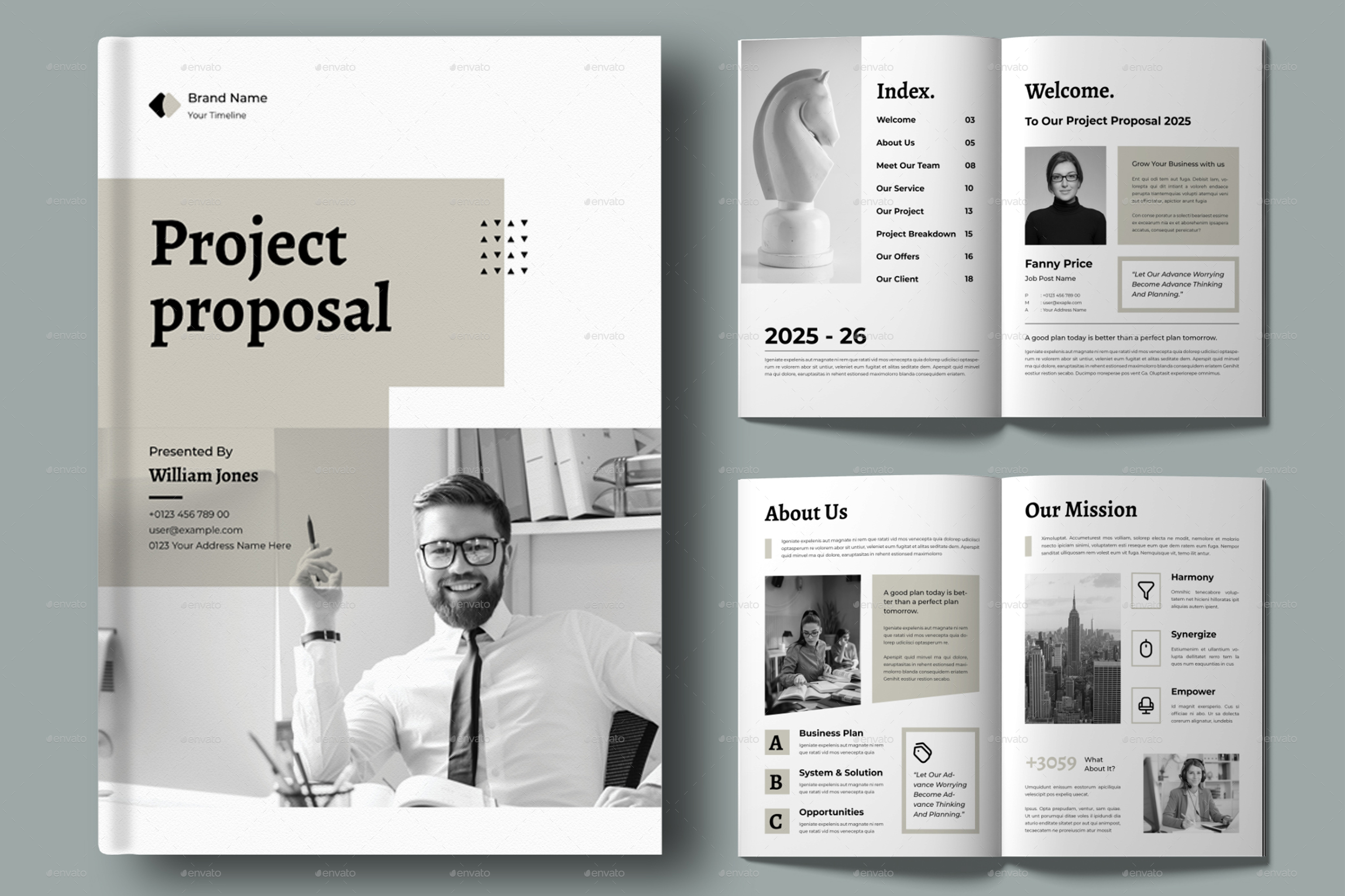 Project Proposal Template Design Layout, Print Templates | GraphicRiver
