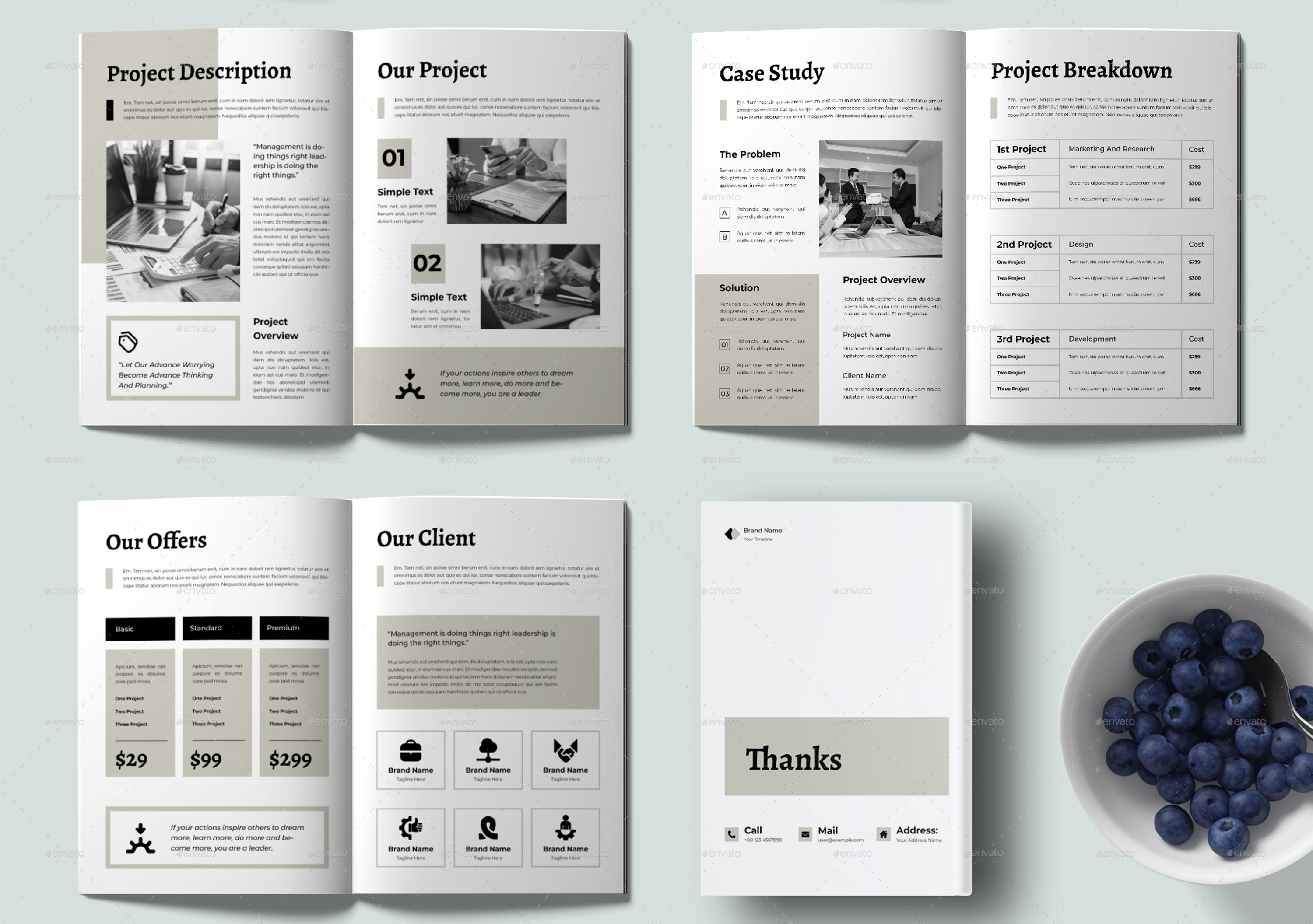 Project Proposal Template Design Layout, Print Templates | GraphicRiver