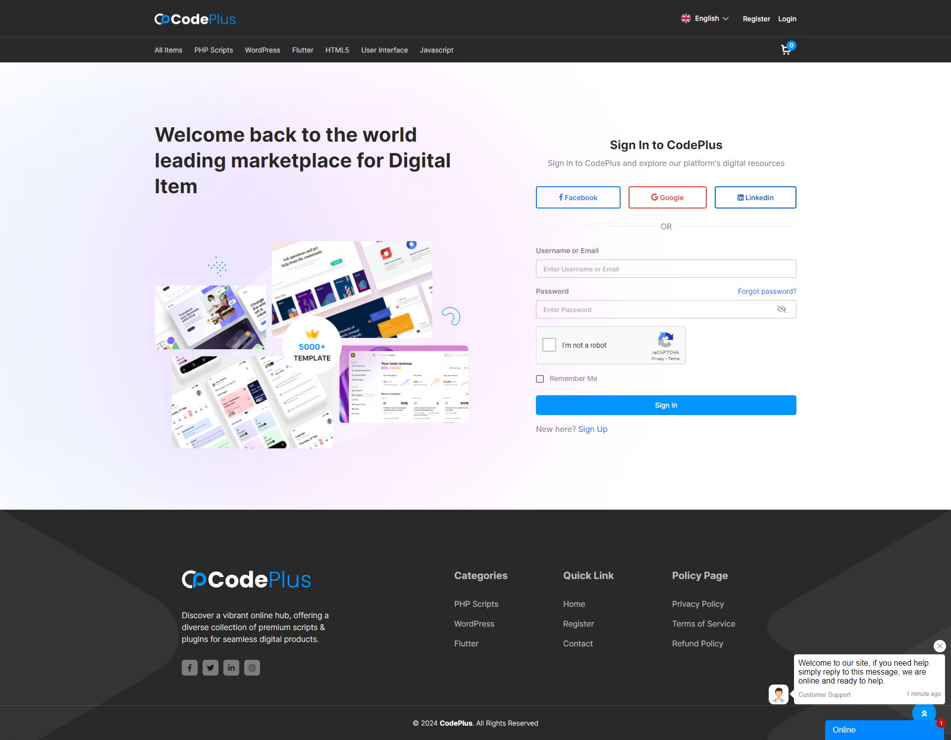 CodePlus - Multi Vendor Digital Marketplace by ViserLab | CodeCanyon