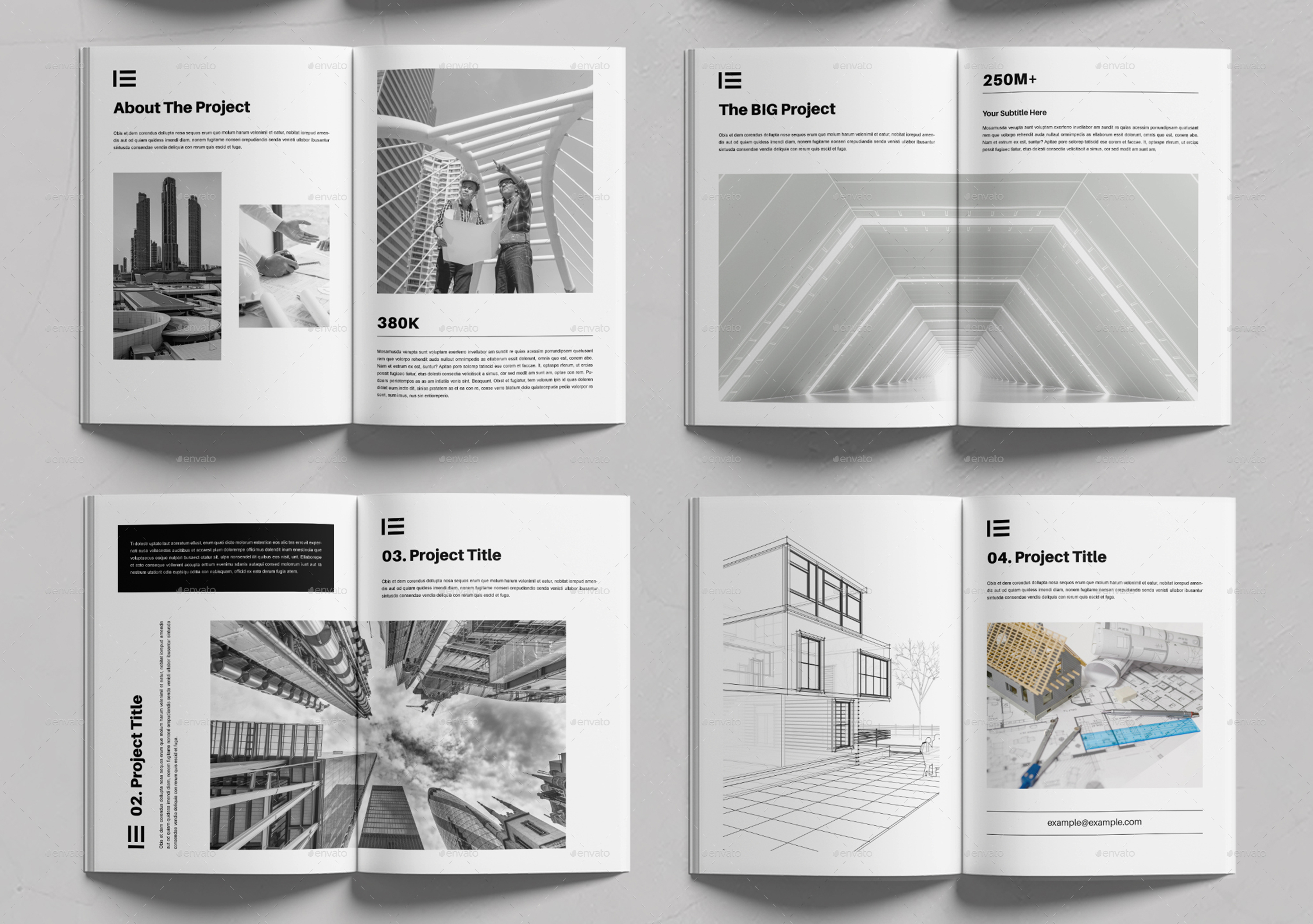 Architecture Portfolio Design Template, Print Templates | GraphicRiver