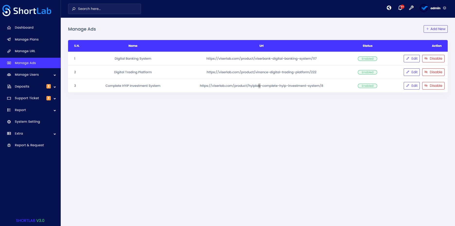 ShortLab - SAAS Based URL Shortener by ViserLab | CodeCanyon