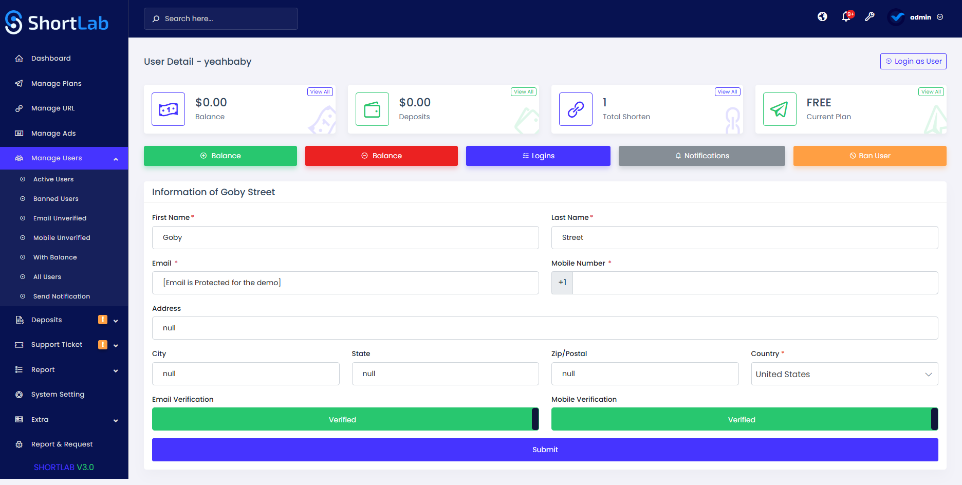 ShortLab - SAAS Based URL Shortener by ViserLab | CodeCanyon