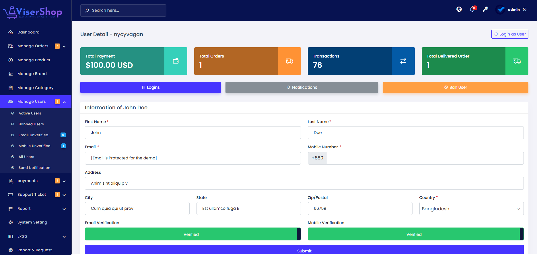 Visershop Ecommerce Shopping Platform By Viserlab Codecanyon