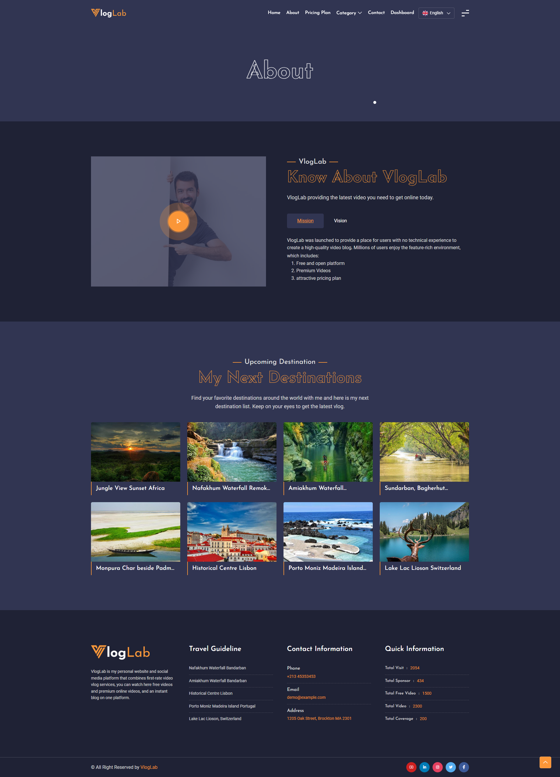 VlogLab - Online Vlogging Platform by ViserLab | CodeCanyon
