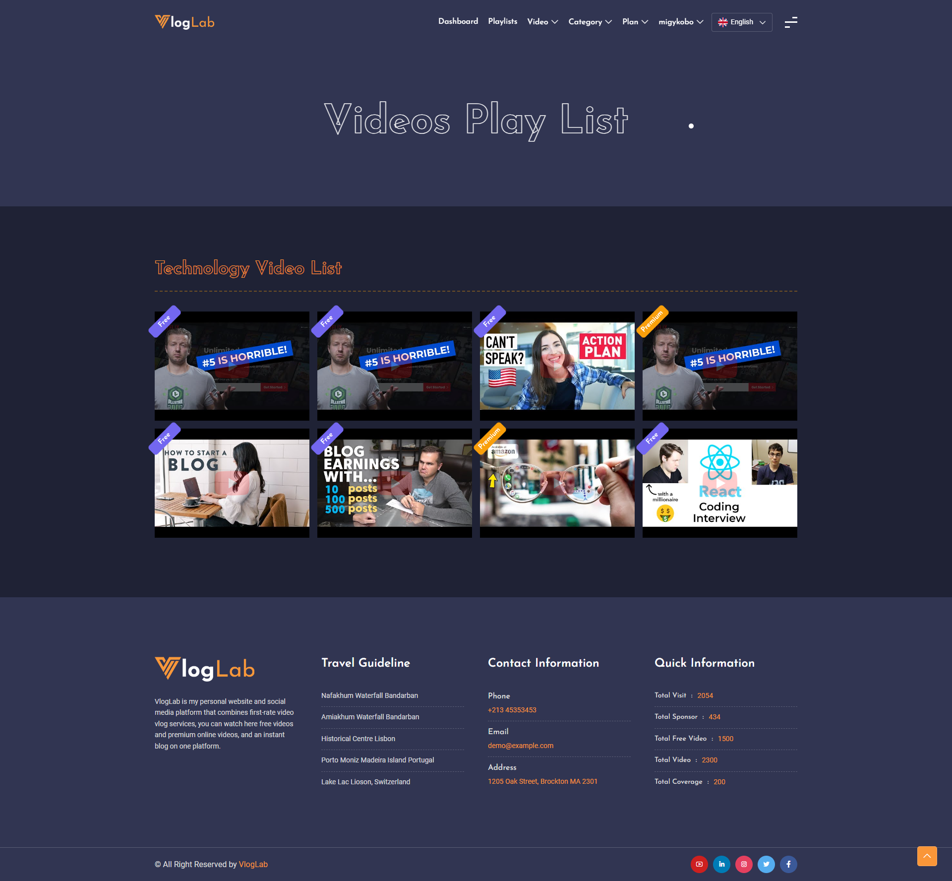 VlogLab - Online Vlogging Platform by ViserLab | CodeCanyon