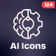 AI Icon Pack - 124 Unique Artificial Intelligence Icons, Icons ...