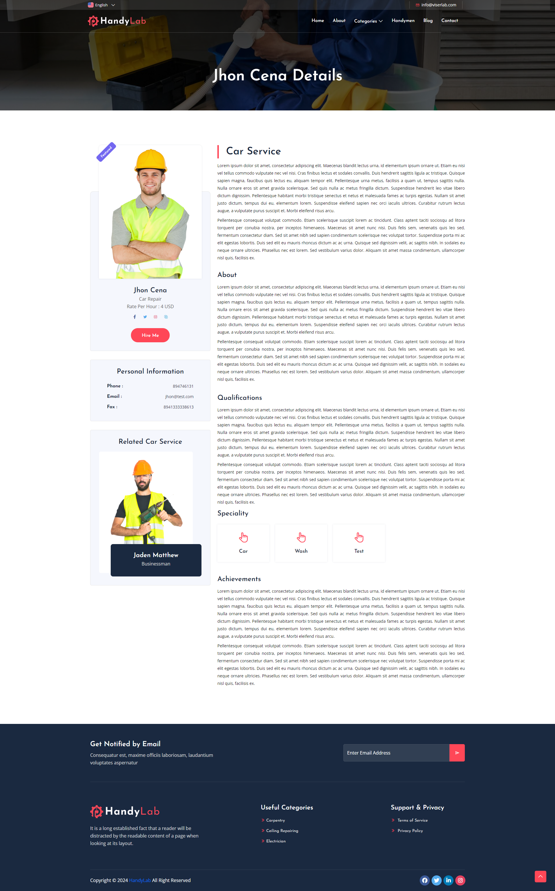 HandyLab - Handyman Listing Platform by ViserLab | CodeCanyon