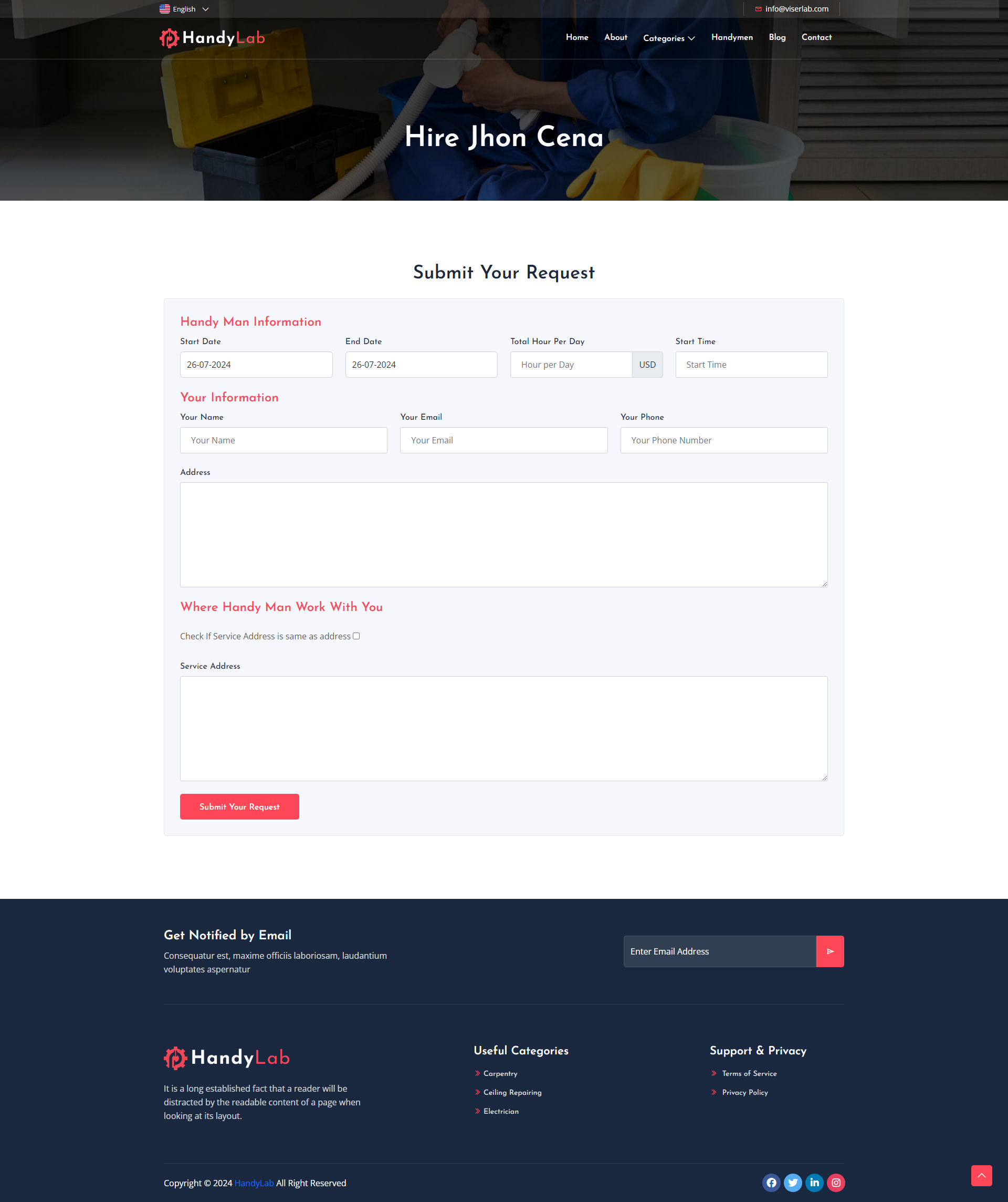 HandyLab - Handyman Listing Platform by ViserLab | CodeCanyon