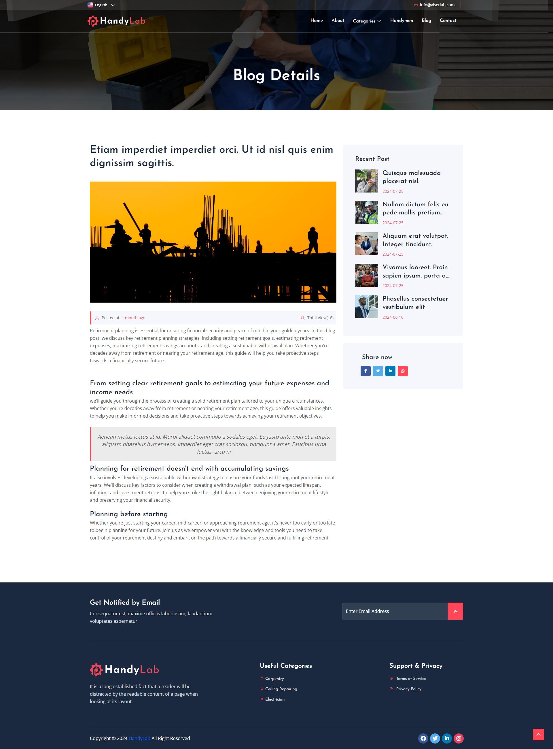 HandyLab - Handyman Listing Platform by ViserLab | CodeCanyon