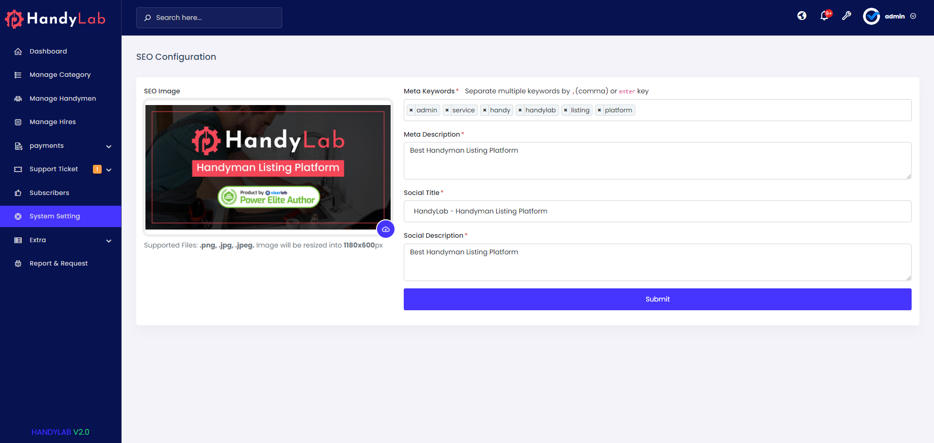 HandyLab - Handyman Listing Platform by ViserLab | CodeCanyon