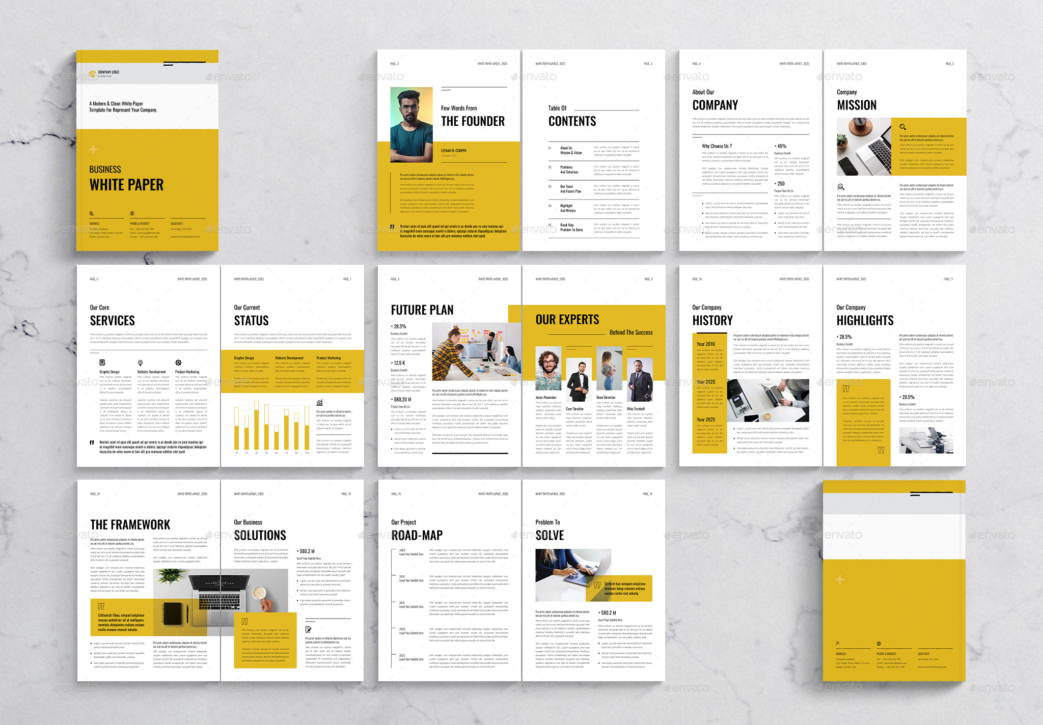 Business White Paper Template, Print Templates | GraphicRiver