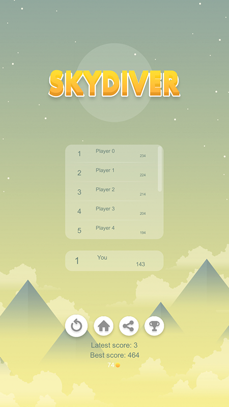 Skydiver - Unity project by TinyStudioGames | CodeCanyon