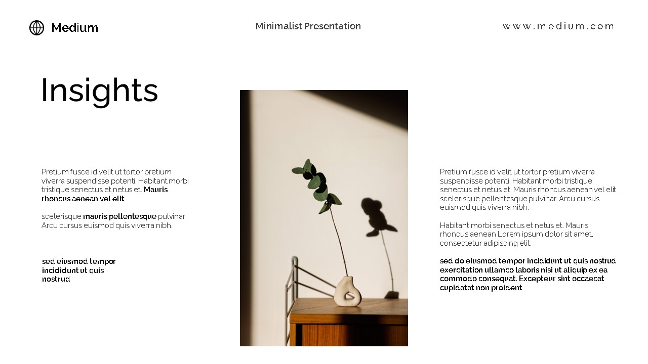 Medium - Minimalist Business Google Slides Template, Presentation Templates