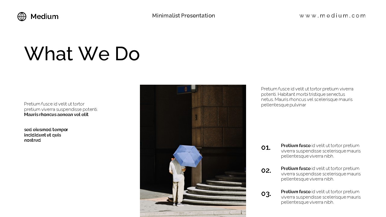 Medium - Minimalist Business Google Slides Template, Presentation Templates