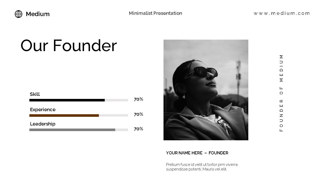 Medium - Minimalist Business Google Slides Template, Presentation Templates