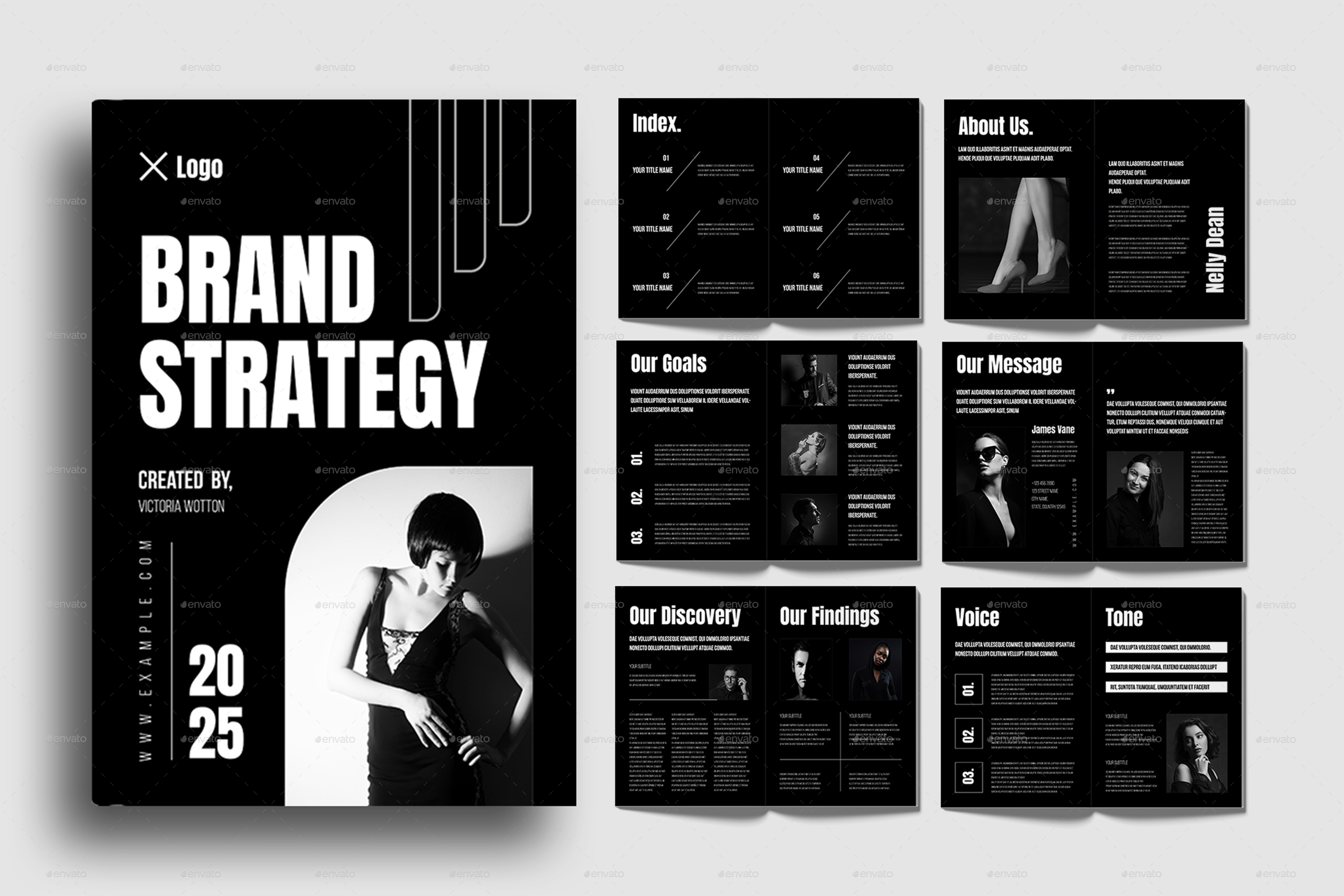 Brand Strategy Layout Template, Print Templates | GraphicRiver