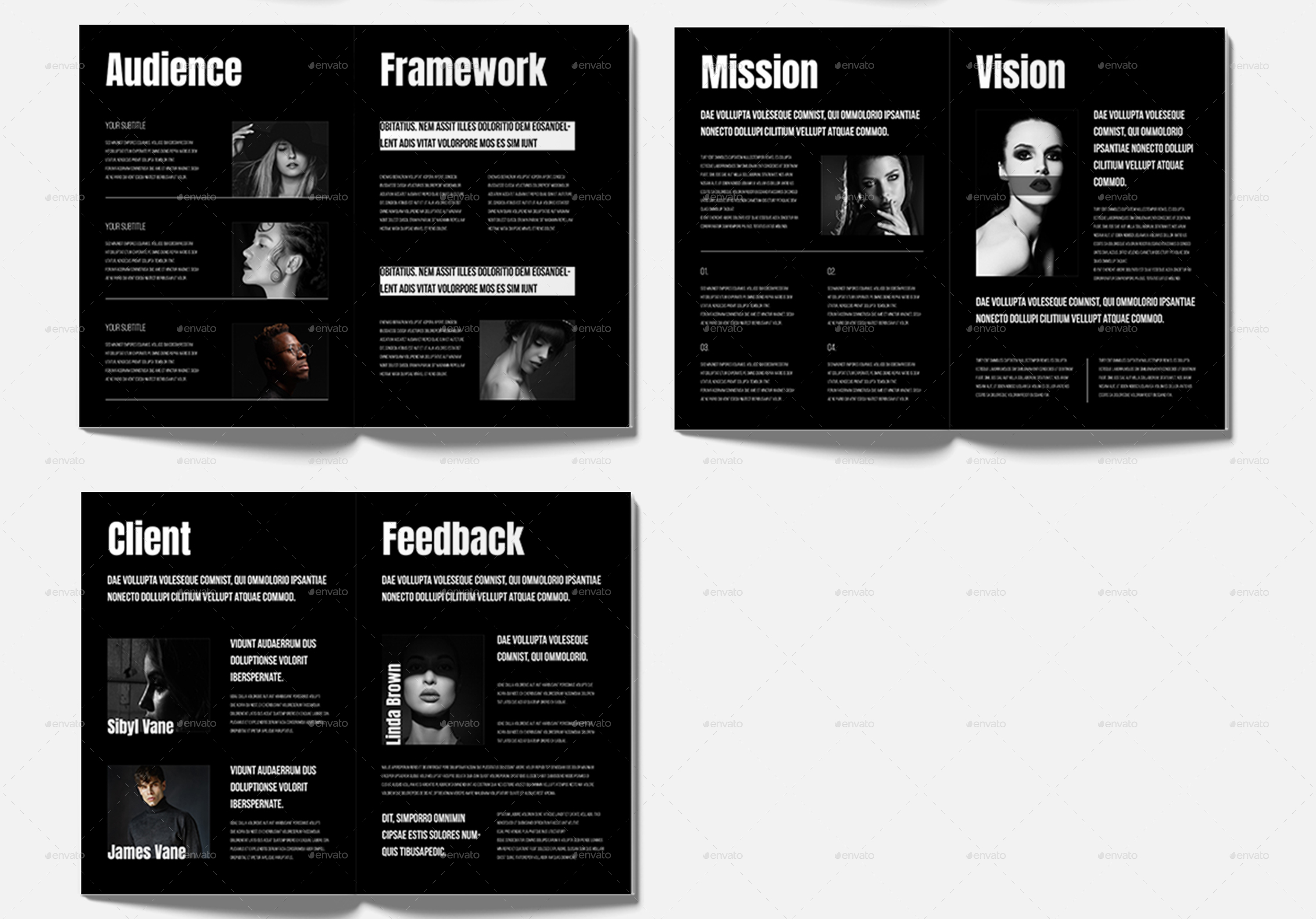 Brand Strategy Layout Template, Print Templates | GraphicRiver