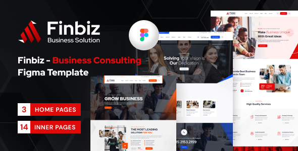 Finbiz - Business Agency Figma Template by ThemeWant | ThemeForest