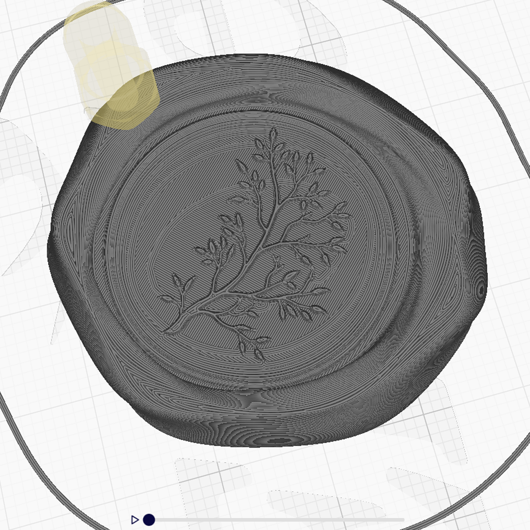 Wax Seal for 3D Print by 4Dcreator | 3DOcean
