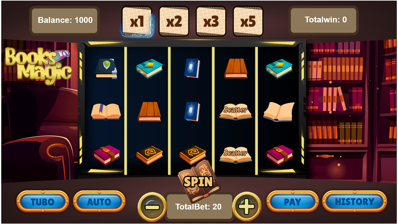 Books Magic - HTML5 Game by slotgen | CodeCanyon