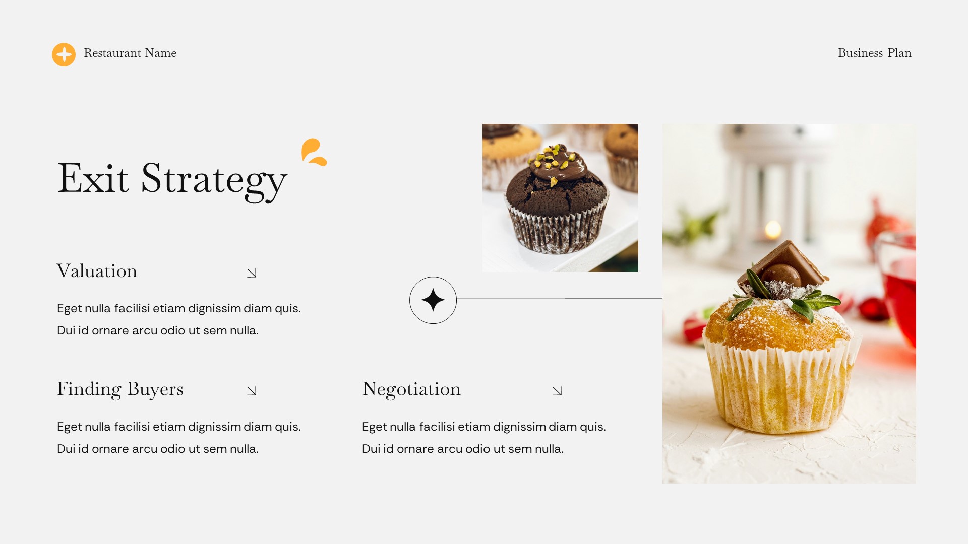 White Yellow Clean Simple Minimalist Business Plan Cake Shop ...