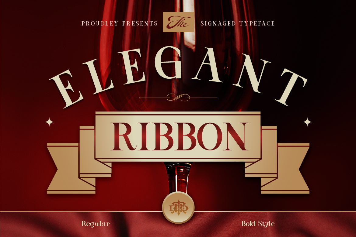 Elegant Ribbon, Fonts | GraphicRiver