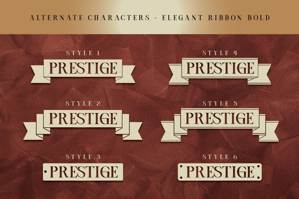 Elegant Ribbon, Fonts | GraphicRiver