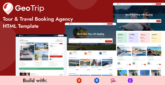 GeoTrip - Tour & Travel Agency HTML Template by ThemezhubLayouts | ThemeForest