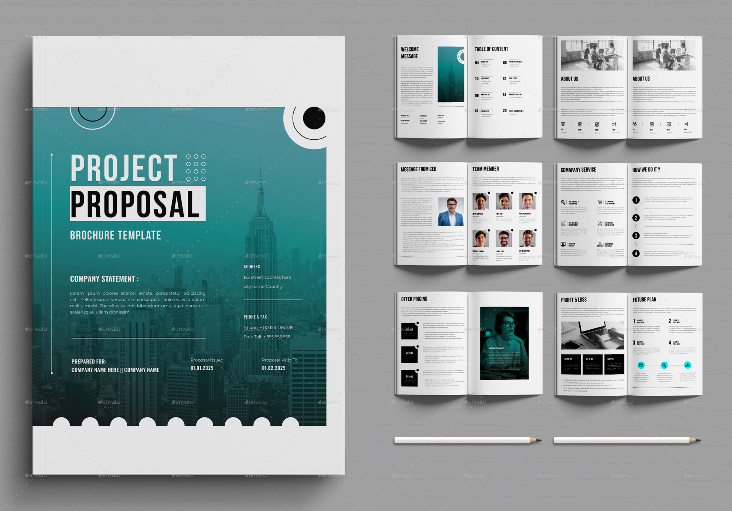 Creative Project Proposal Layout, Print Templates | GraphicRiver