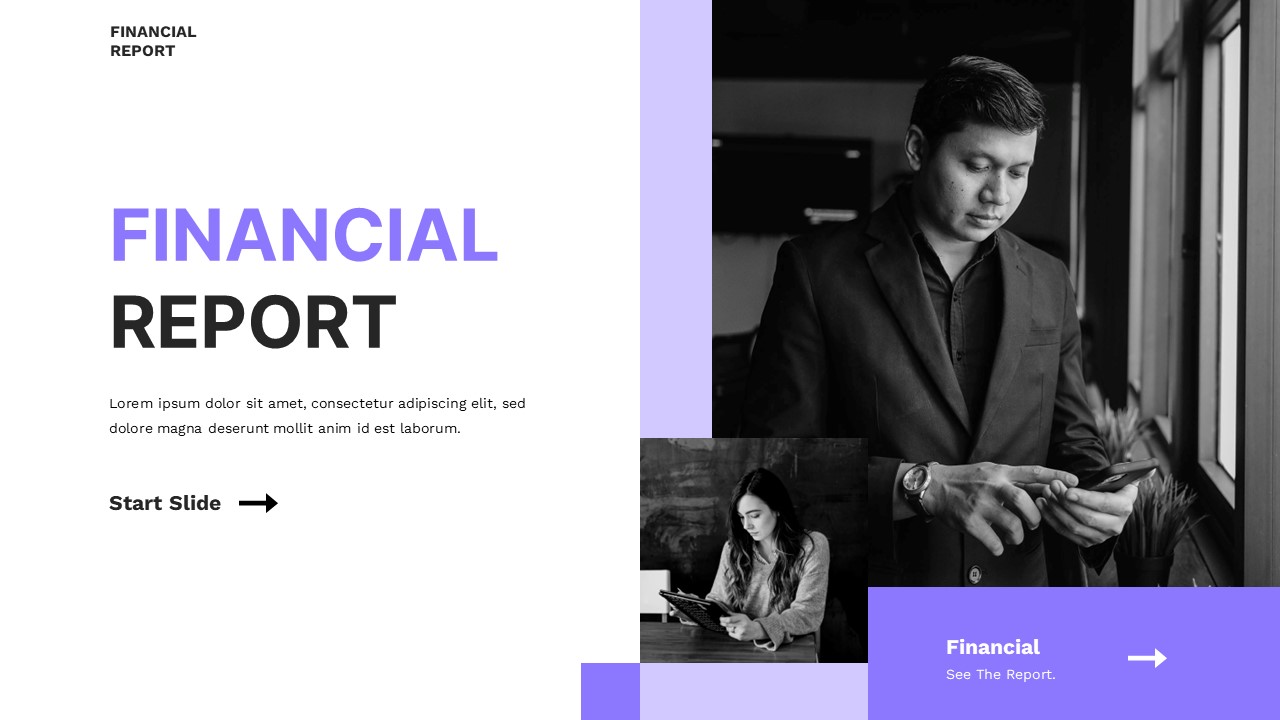 Financial Report - Financial Powerpoint Templates, Presentation Templates