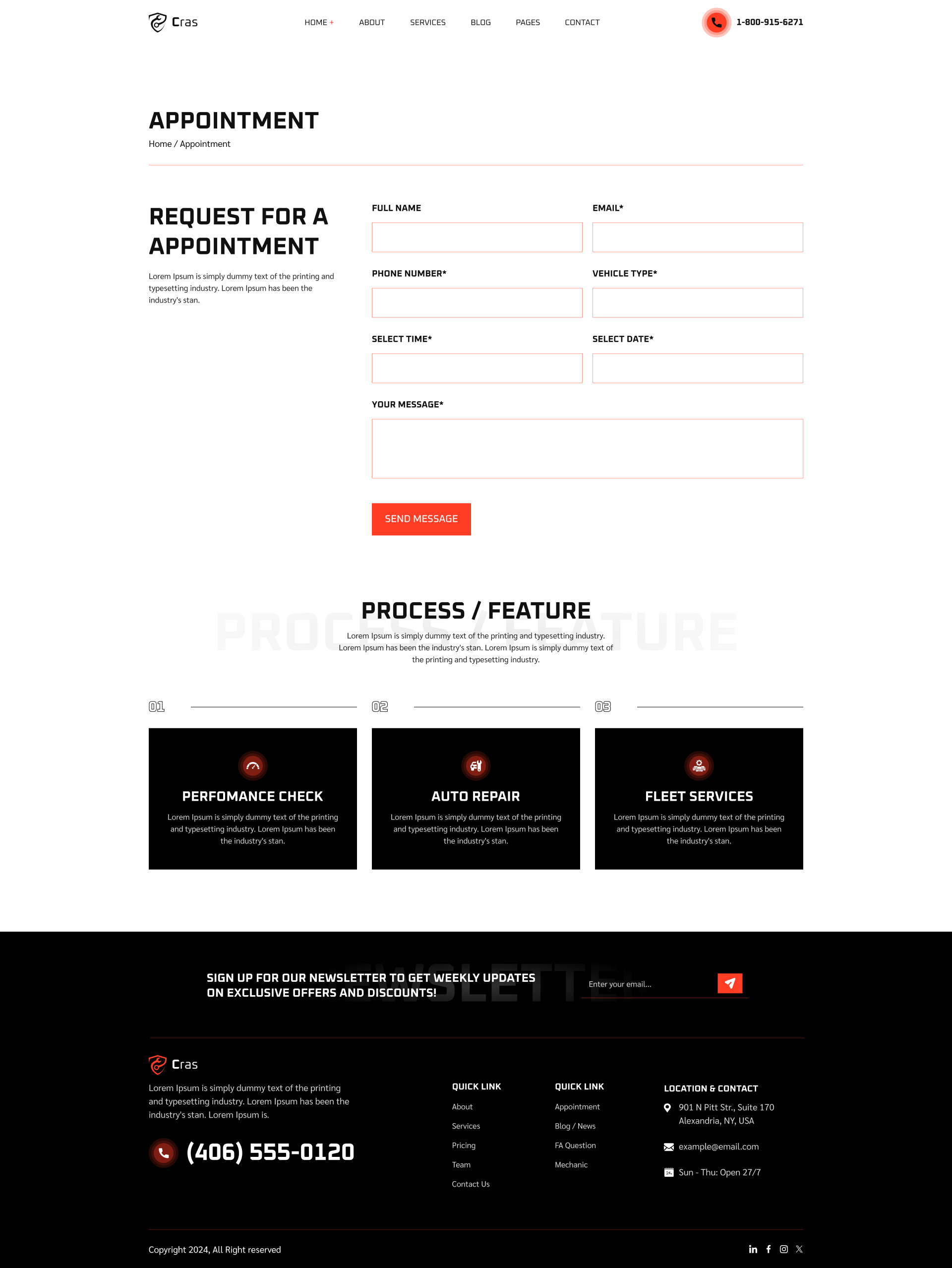 Cras - Car Repair & Auto Services Figma Template by thememarch ...