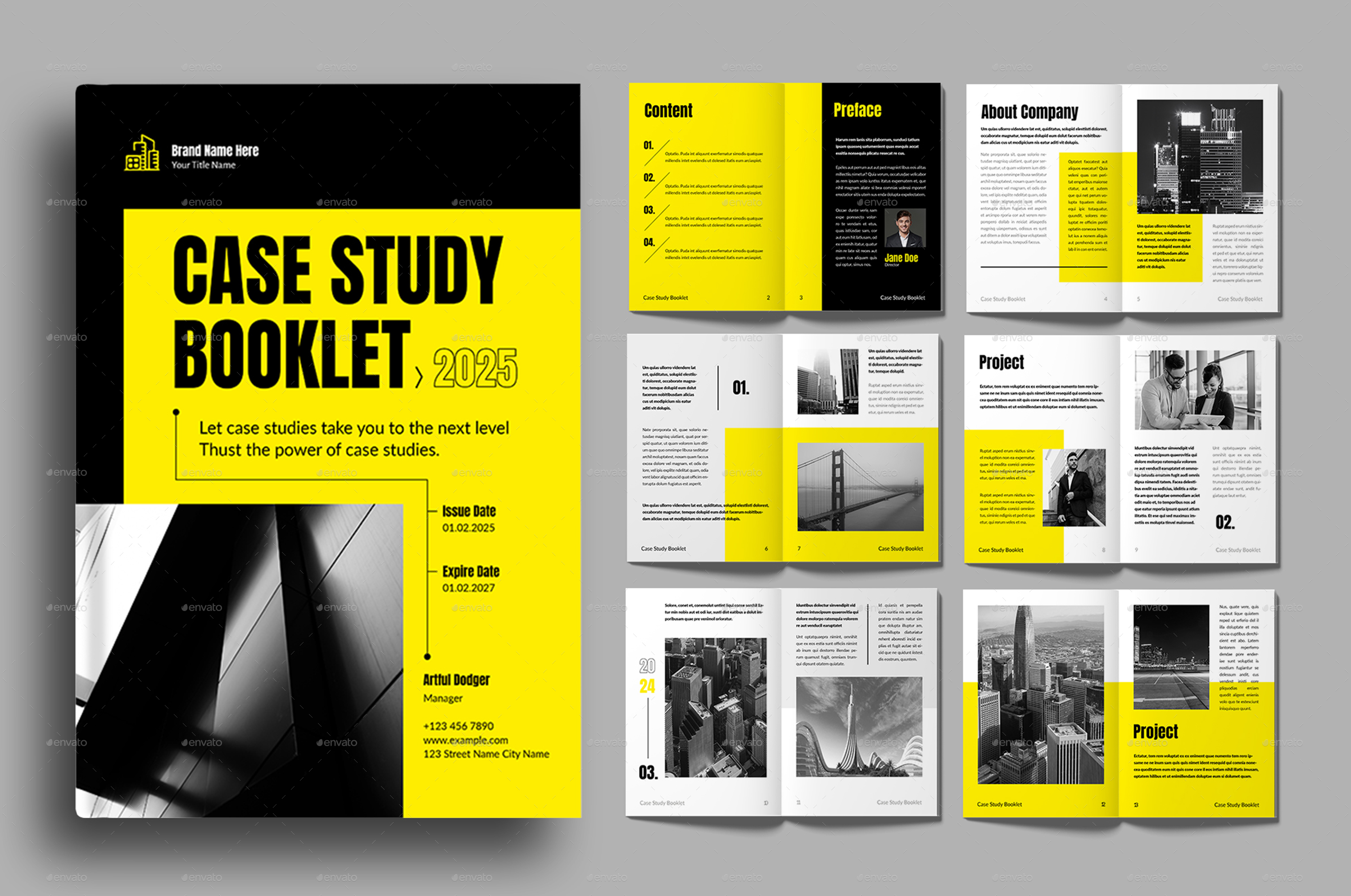 Case Study Booklet Layout, Print Templates | GraphicRiver