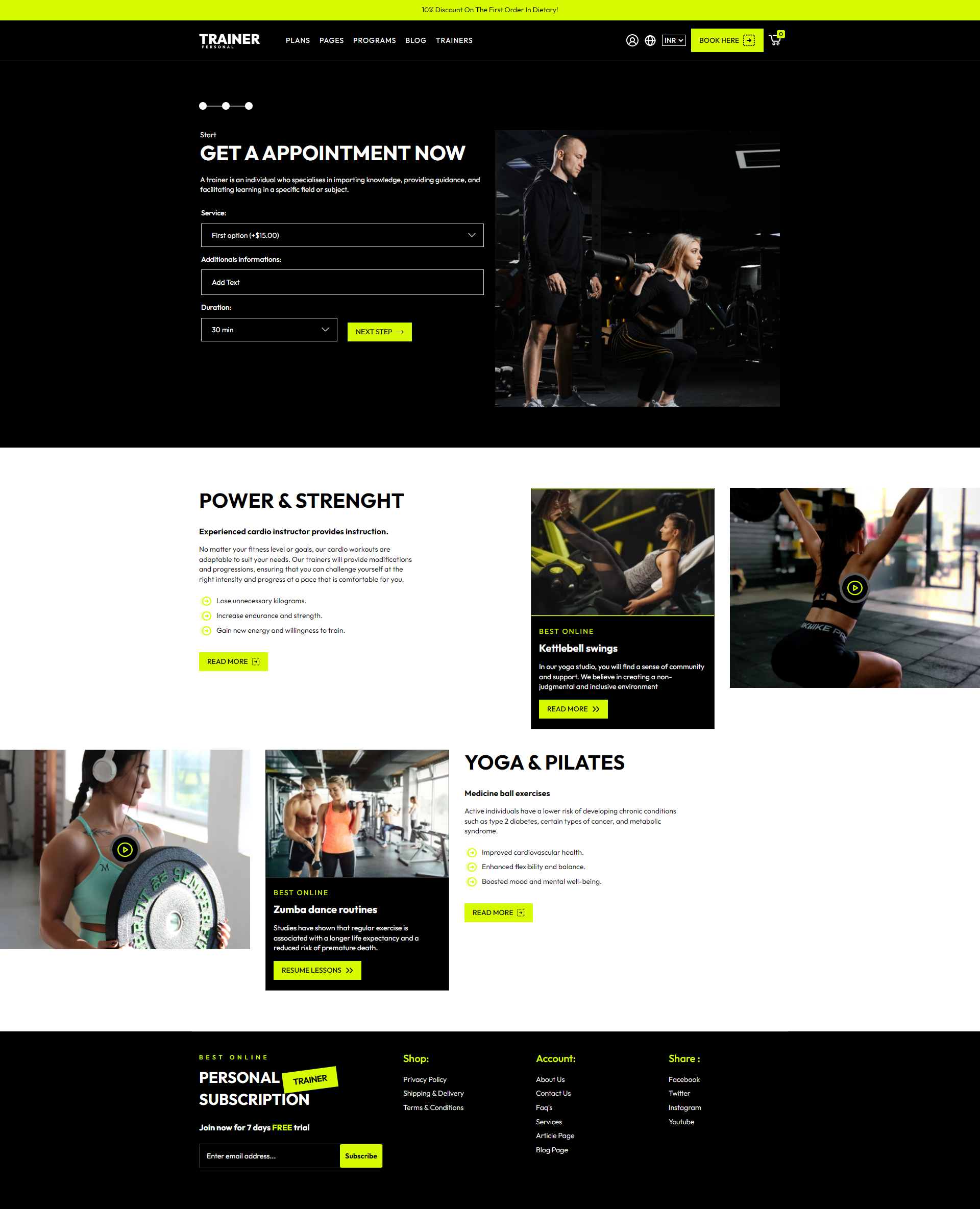 Personal Trainer - Fitness Equipment Shopify 2.0 Theme by WorkDo | ThemeForest