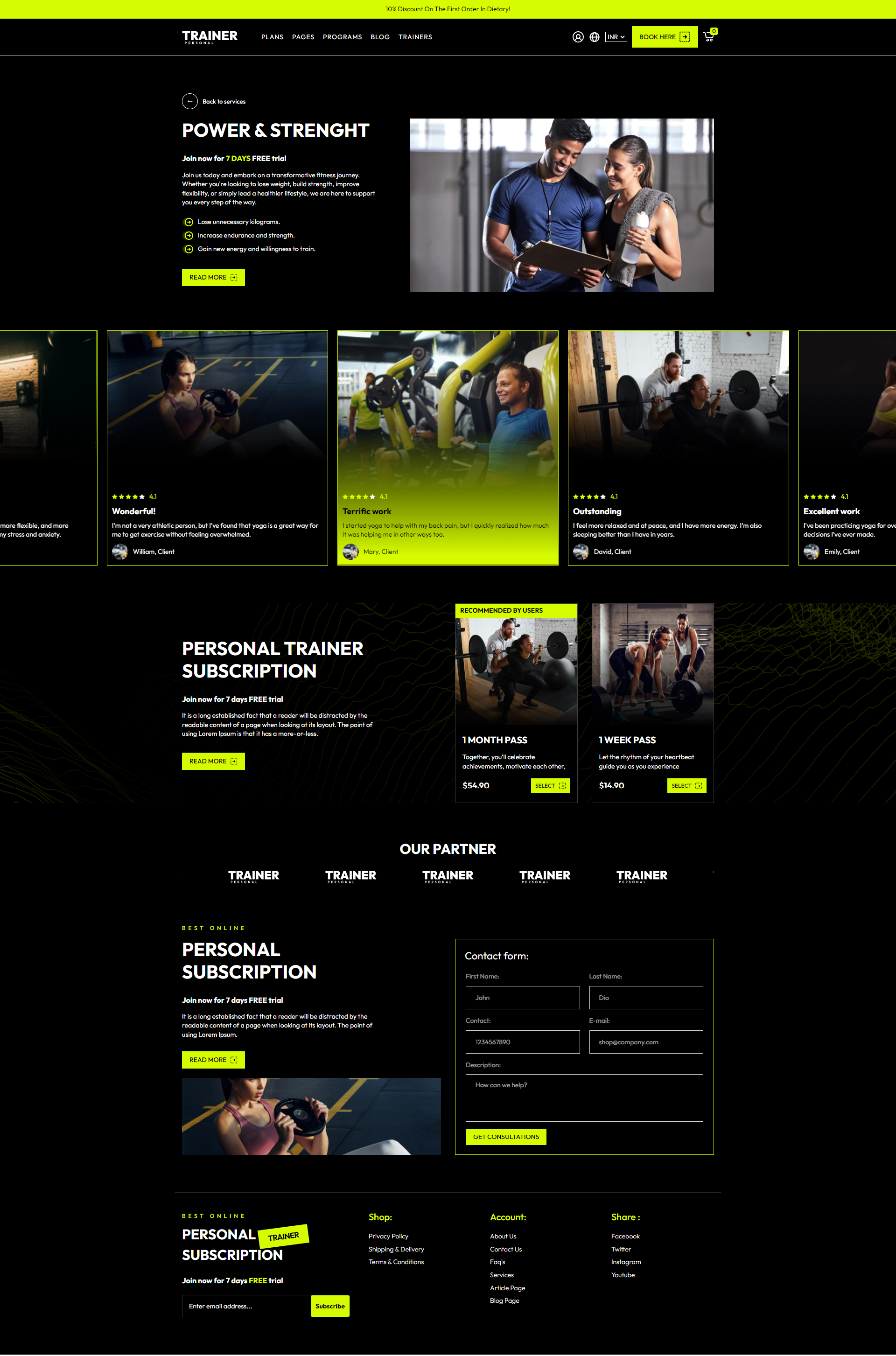 Personal Trainer - Fitness Equipment Shopify 2.0 Theme by WorkDo | ThemeForest