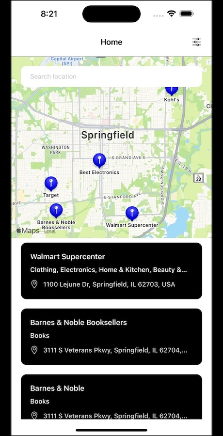 Store Finder iOS Template by knobapps | CodeCanyon